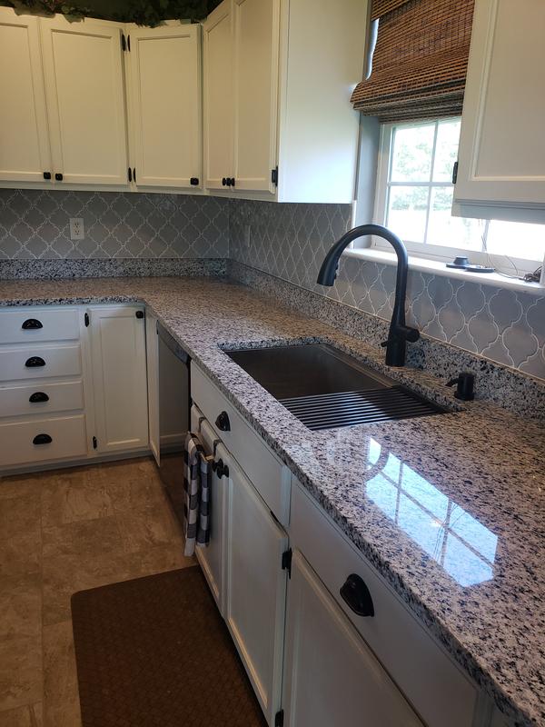 allen + roth Roaming Mist Granite Gray Kitchen Countertop SAMPLE (4-in ...