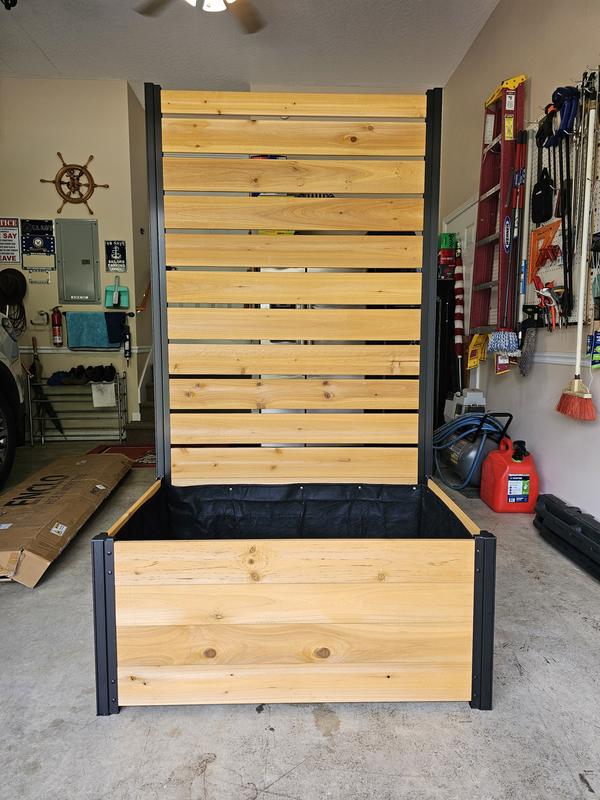 Enclo Privacy Screens Concord 41-in W x 73-in H Wood Planter Box Cedar ...