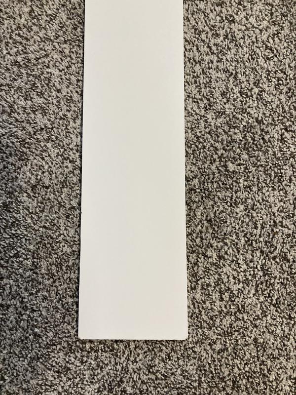 RELIABILT Fairplay 96-in W x 0.75-in H x 0.24-in D White Painted ...
