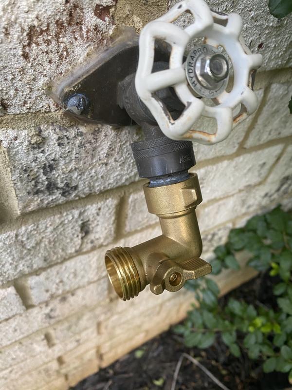 Morvat 1-1/2-ft 3/4 -in Inlet x 3/4 -in Outlet Brass Water inlet hose ...