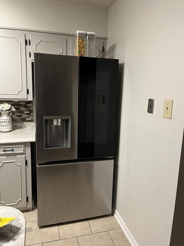 LG Standard-Depth InstaView 24.5-cu ft 3 -Door 33-in Wide with Dual Ice ...