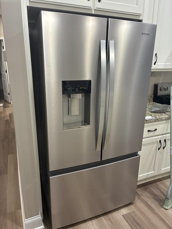 Whirlpool Counter-Depth 23.4-cu ft 3 -Door 36-in Wide with Ice Maker ...