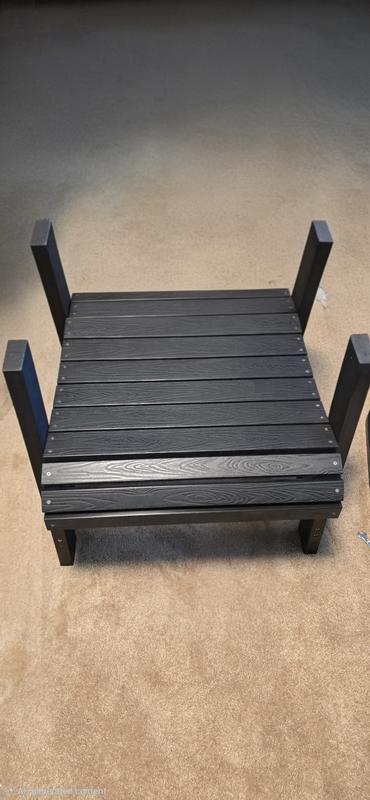 Fortune Candy 1 Person All-Weather Resistant Poly Lumber High Backrest ...