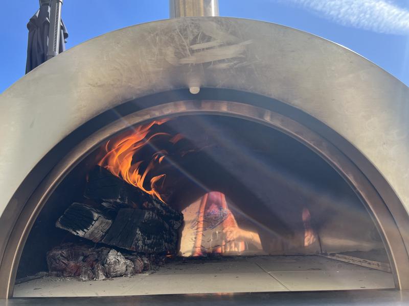 Empava Freestanding Oven with 4-wheels Brick Hearth Liquid propane ...