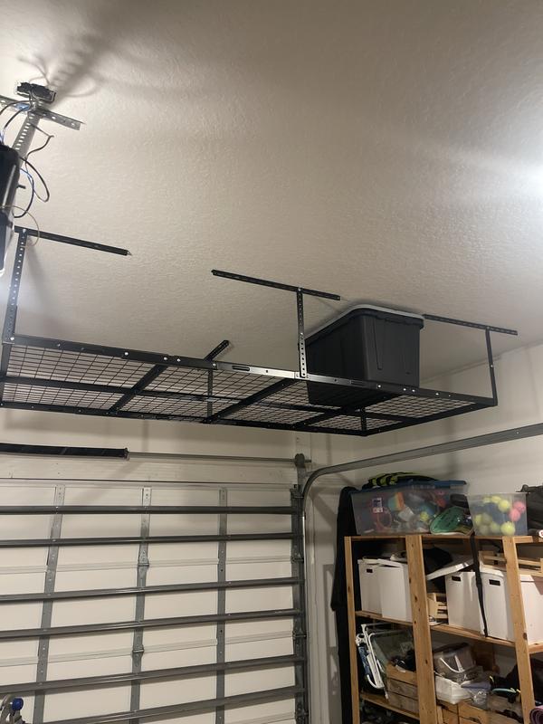 Fleximounts Adjustable Height Overhead Garage Storage 450-lb in White ...