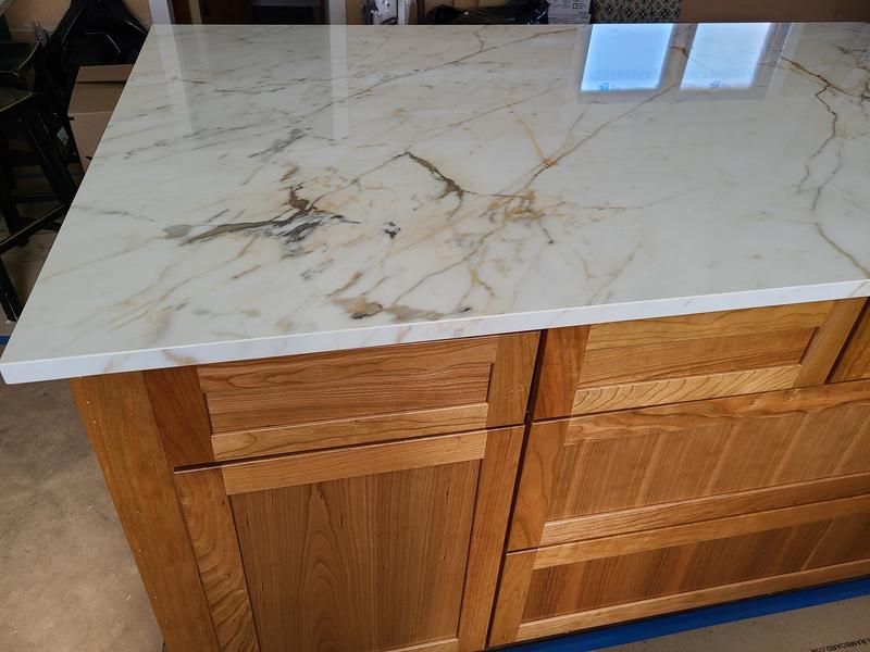 Derivati Paragon Ultra Compact Surface White Kitchen Countertop SAMPLE ...