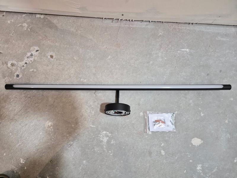 LamQee Vanity Lights for Mirror 39.4-in 1 Light Brushed Gold Integrated ...