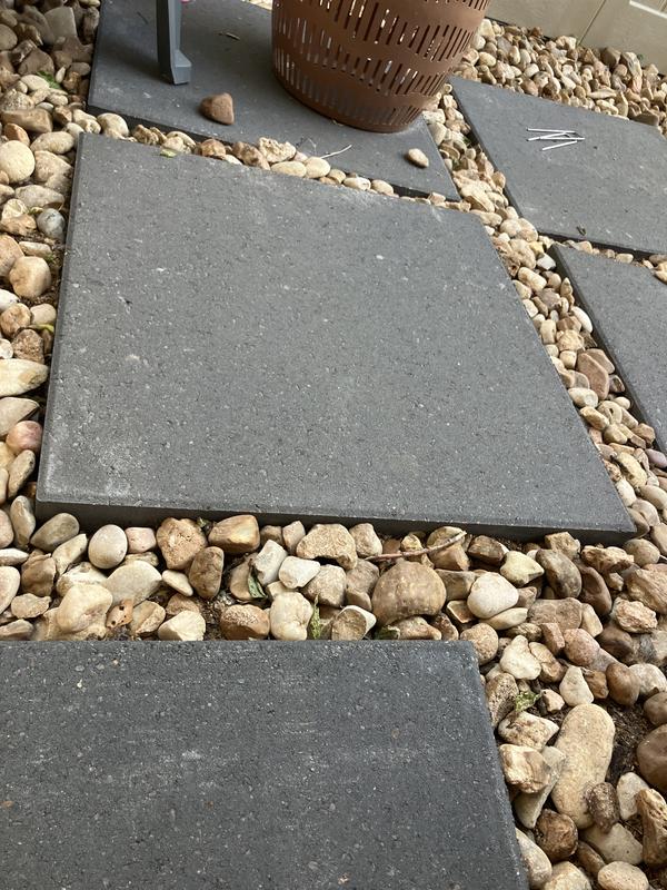 Pavestone 24-in L x 24-in W x 2-in H Square Dark Slate Concrete Patio ...