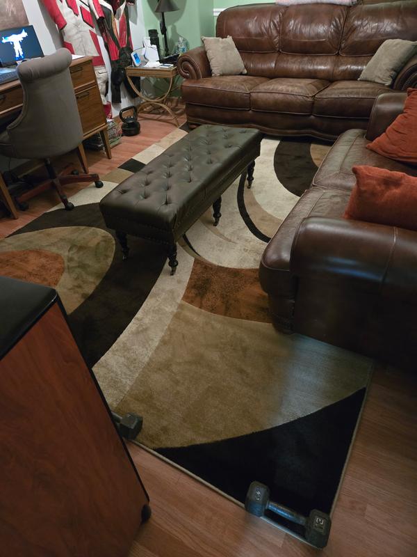 Home Dynamix Tribeca Slade 2 x 12 (ft) Loomed Polypropylene Brown/Red ...