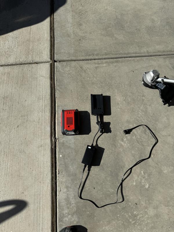Henx 40-volt 14-in Straight Shaft Battery String Trimmer 2.5 Ah ...