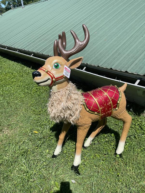 Holiday Living Animatronic 48-in Freestanding Deer Free standing ...