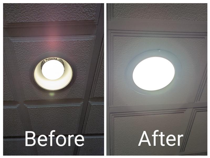 Utilitech White 6-in 850 -Lumens Switchable white Round Dimmable LED ...