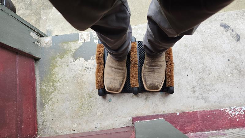 Rubber-Cal 1-ft x 2-ft Brown Coir Rectangular Indoor or Outdoor Home ...