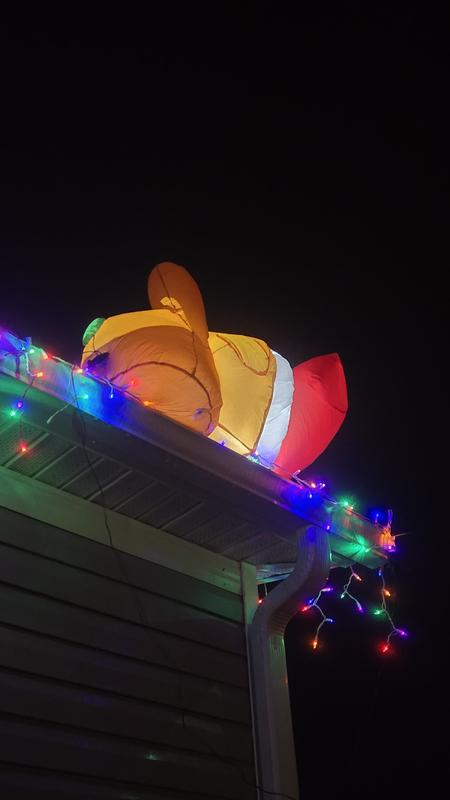 SYNCFUN 3.5-ft Lighted Gingerbread Christmas Inflatable 31834 at Lowes.com