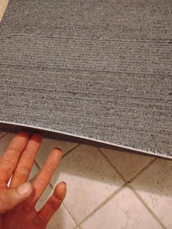 Shaw In The Groove 24-in x 24-in Fortunate Tan Commercial Adhesive ...