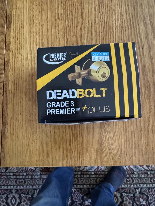 Premier Lock Stainless Steel Single Cylinder Deadbolt GR3DB04C-3 at ...
