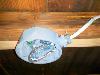 Hubbell Bell PVC Weatherproof New Work/Old Work Ceiling Fan Electrical ...