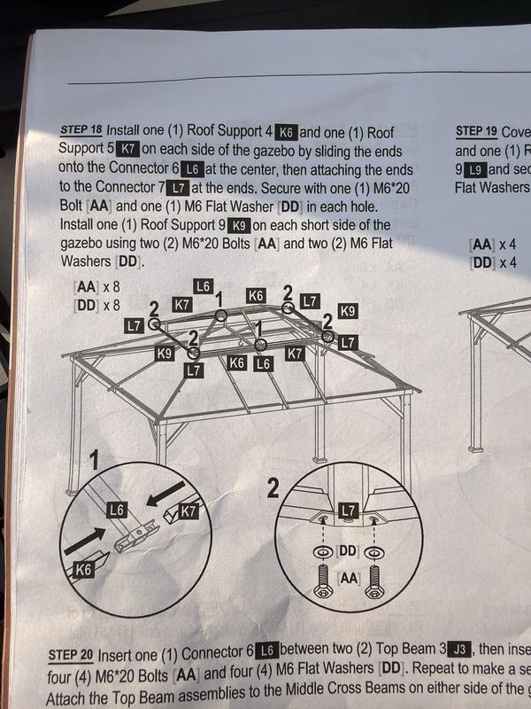 ELEVATE OUTDOORS 12-ft x 10-ft Solora Brown Gazebo with Hardtop Roof ...