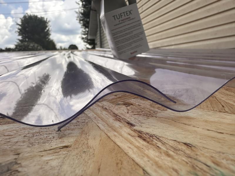 Tuftex SeaCoaster 2.17-ft x 6-ft Corrugated Clear PVC plastic Roof ...
