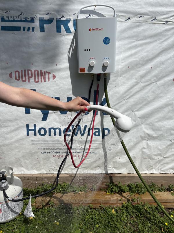 Camplux 1.32-GPM 34,000-BTU Outdoor Portable Liquid Propane Tankless ...