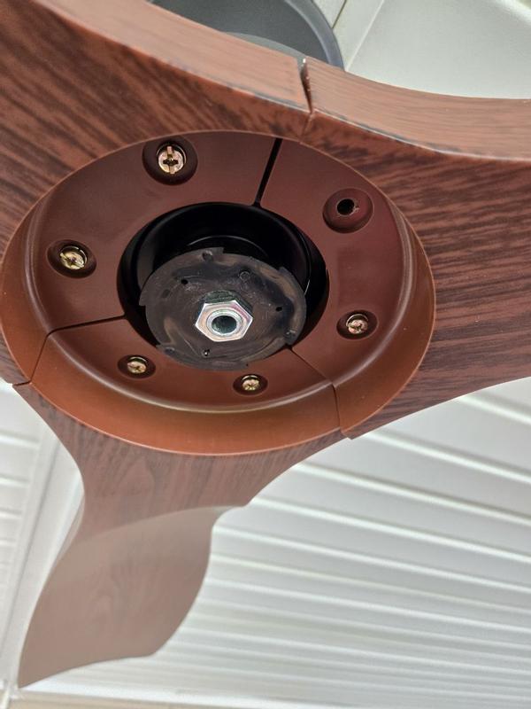 Depuley 180C 42-in black with Walnut Blades LED Fandelier Ceiling Fan ...