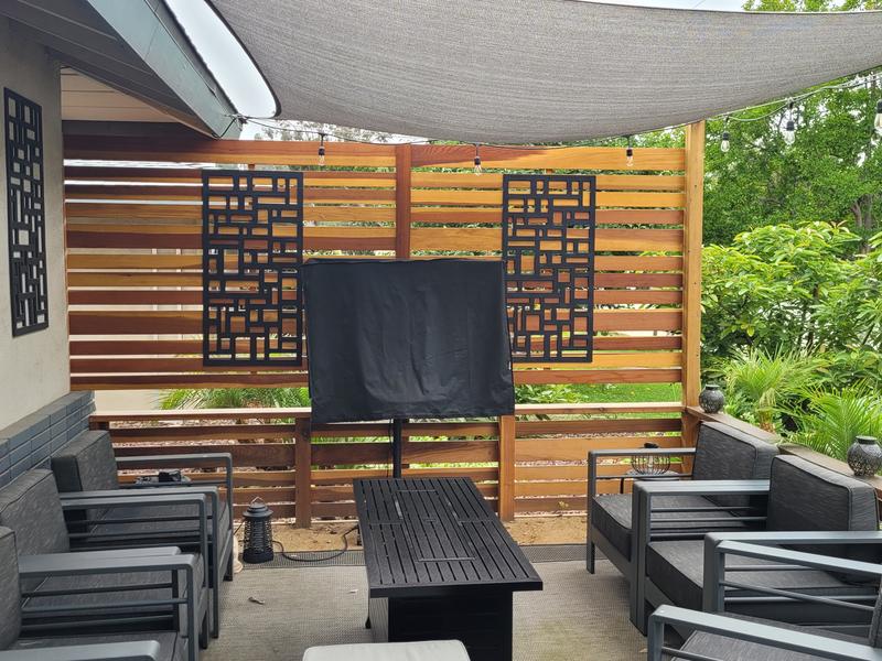 Matrix Decor Screens 2-ft x Black Resin Screen panel in the Lattice ...