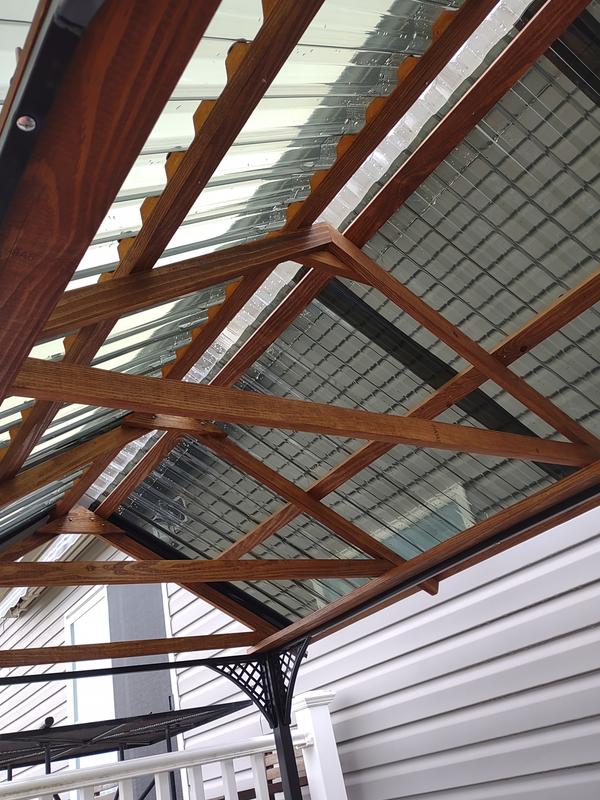 AmeriLux International CoverLite 2.16-ft x 8-ft Corrugated Smoke ...