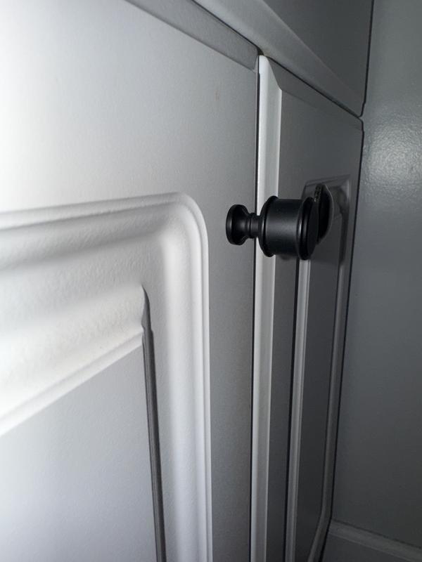 allen + roth Magnus 7/8-in Matte Black Round Classic Cabinet Knob ...