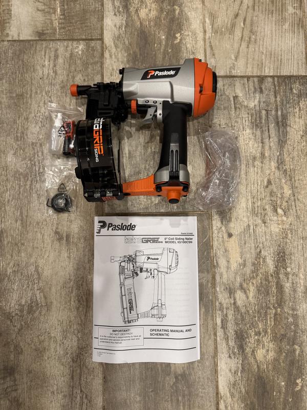 Paslode tetraGRIP 1-1/8-in Pneumatic Siding Nailer 515400 at Lowes.com