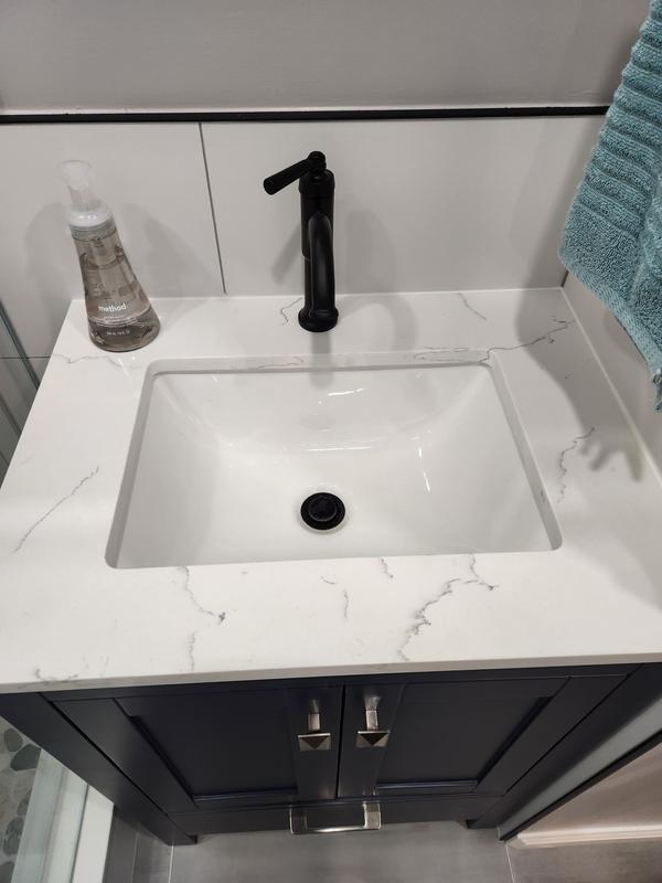 Eviva London 36-in Blue Undermount Single Sink Bathroom Vanity with ...