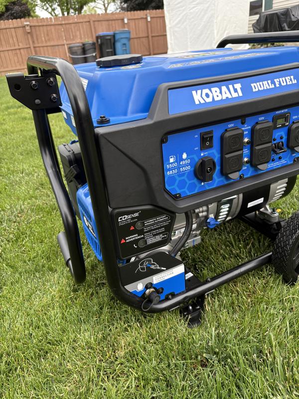 Kobalt 49 State 6830 / 5500 -Watt Dual fuel Portable Generator in the ...
