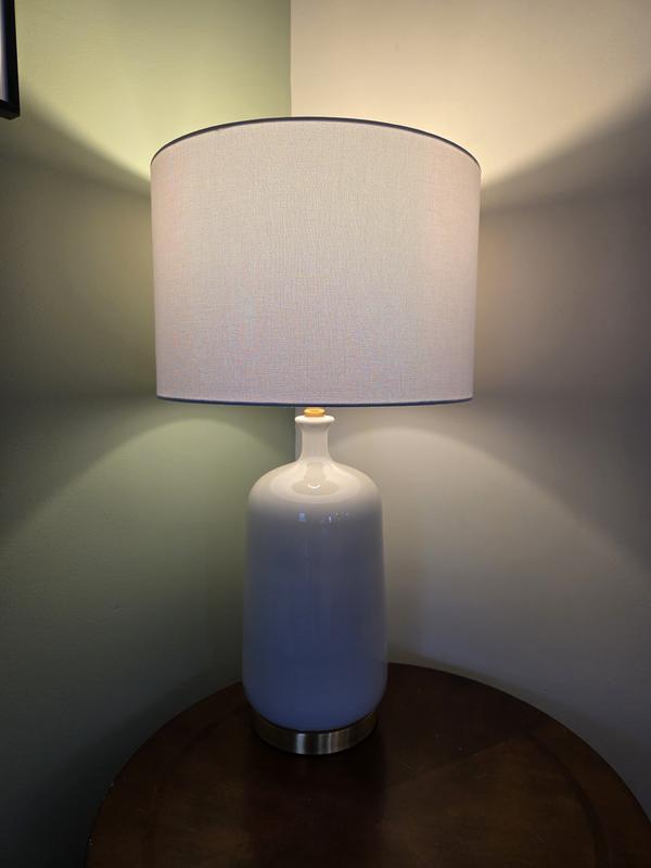 Safavieh Table Lamps 28.25-in Cream LED Rotary socket Table Lamp with ...