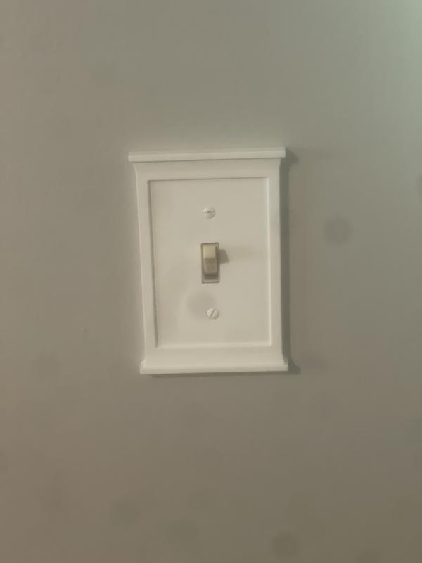 allen + roth Capitol 2-Gang Standard Size White Composite Wood Indoor ...