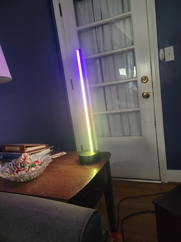 Philips Hue Hue 21.77-in Black LED Touch Integrated Table Lamp with in ...