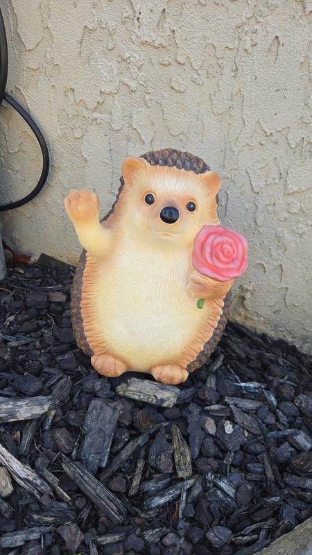 Style Selections 9.63-in H x 7.38-in W Brown Animal Garden Statue in ...