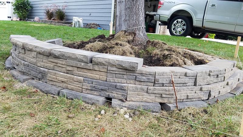 4.0-in H x 12.0-in L x 7.0-in D Ledgewall Charcoal/Tan Concrete ...