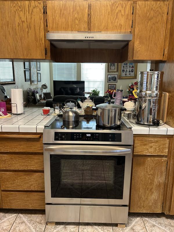 AKDY 36-in Convertible 58-CFM Brushed Stainless Steel Under Cabinet ...