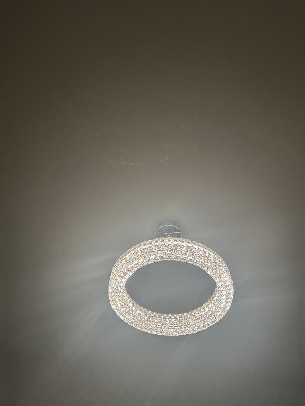 LamQee Crystal Chandelier 1-Light Stainless Modern/Contemporary Led ...