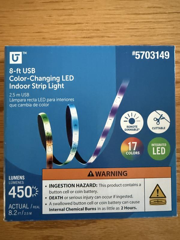 Utilitech Strip Light 96-in Usb Plug-in LED Under Cabinet Strip Light ...