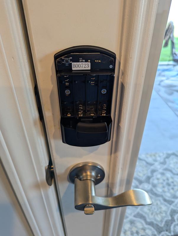 Honeywell Matte Black Electronic Deadbolt Fingerprint Touchscreen ...