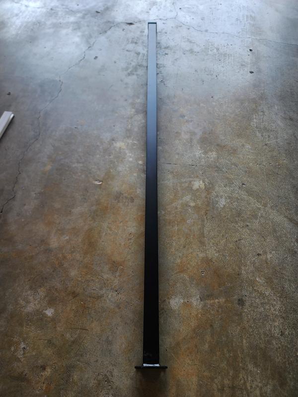 CATALYST 6-ft H x 2-in W Black Steel Fence Post in the Metal Fencing ...