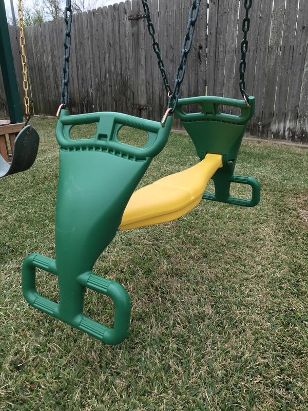 Creative Playthings Green Plastic Glider Swing in the Swings department ...