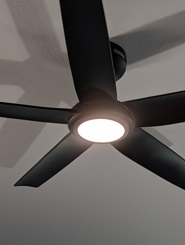 Hunter ZenTech 5-Blade ENERGY STAR SMART 52-in Matte Black with Matte ...