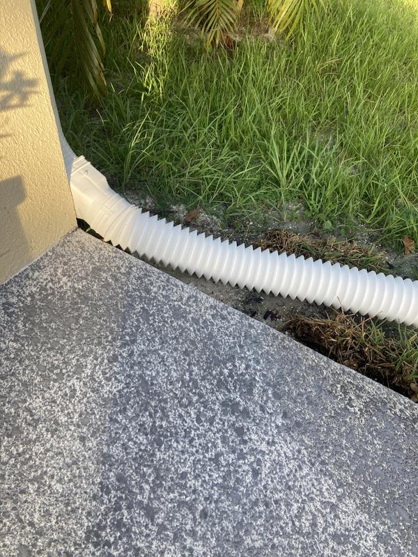 Spectra Universal Ground Spout Extension White Polymer 24-in White ...