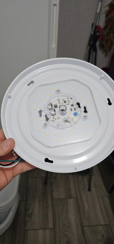 Lucere Flush Mount Light 2-Light 10-in White Flush Mount Light (2-Pack ...