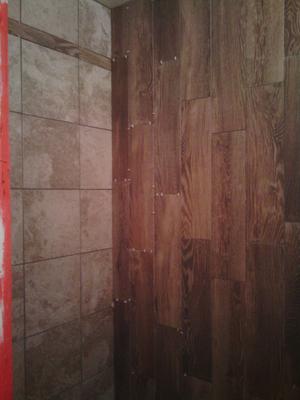 Style Selections Natural Timber Cinnamon 8-in x 48-in Glazed Porcelain ...