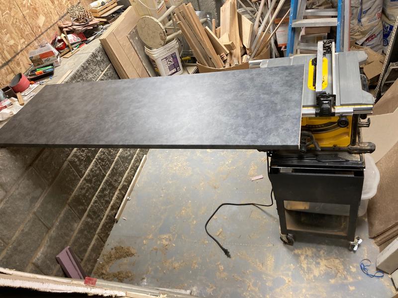 Stretta 6-ft x 25.5-in x 1.125-in Urban Graphite Laminate Countertop ...