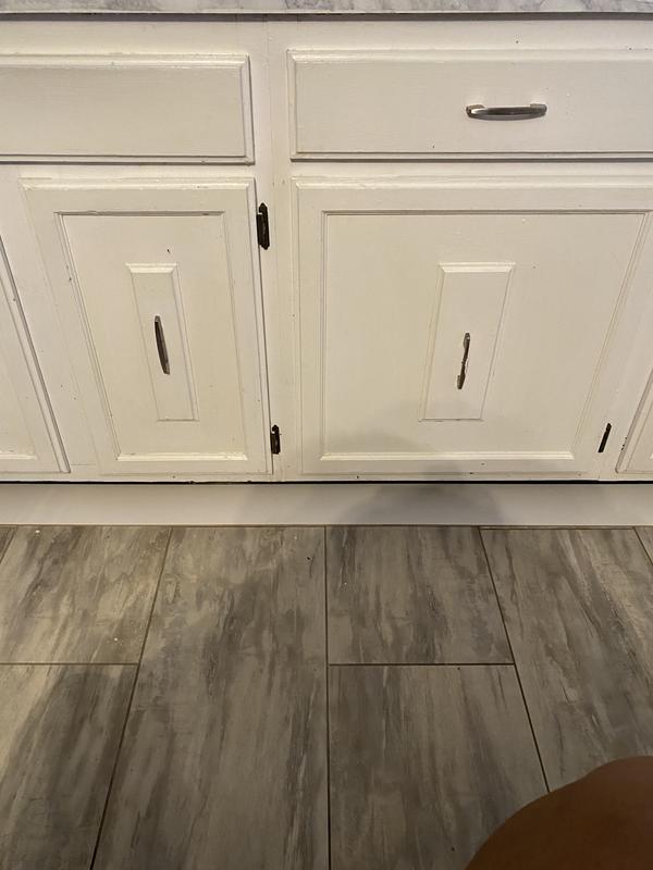 RELIABILT Overlake 96-in W x 4.5-in H x 0.2-in D Gray Painted Cabinet ...
