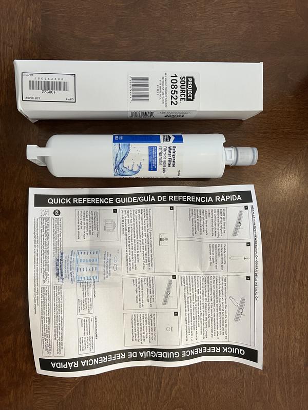 Project Source Twist-in Refrigerator Water Filter W-2-2 Fits Whirlpool ...