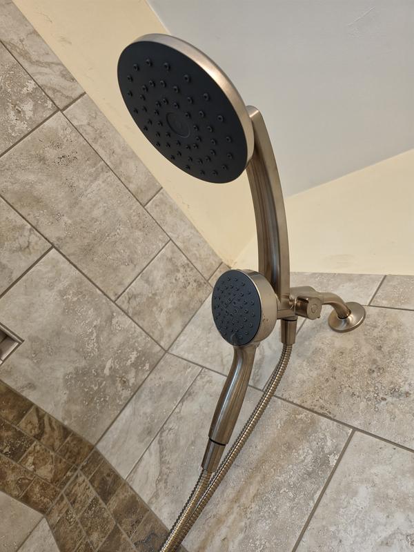 Delta PivotPro 6 -Spray Champagne Bronze 7-in Round Rain Shower Head ...